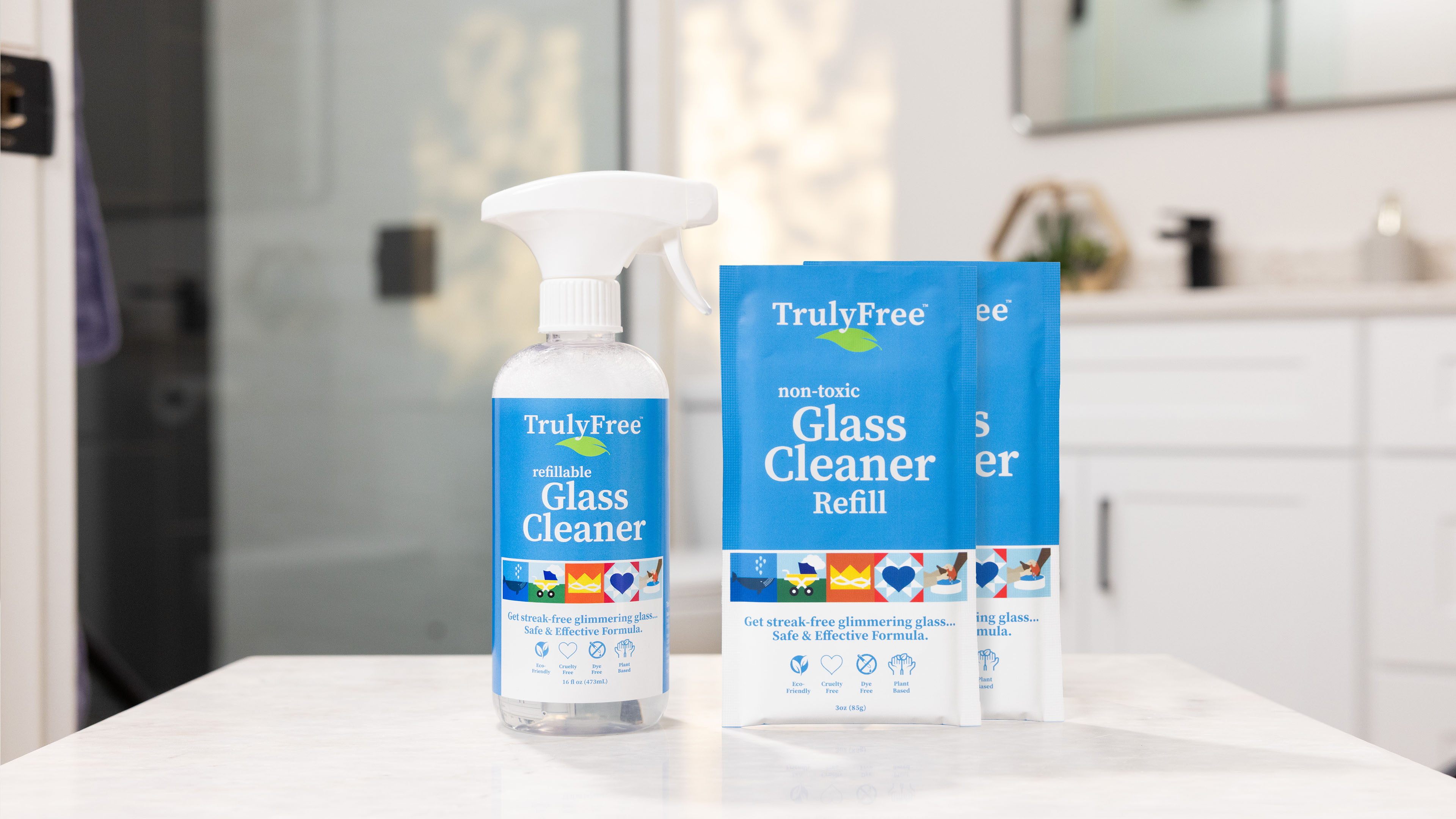 How To Use Truly Free Home's Glass Cleaner – Truly Free